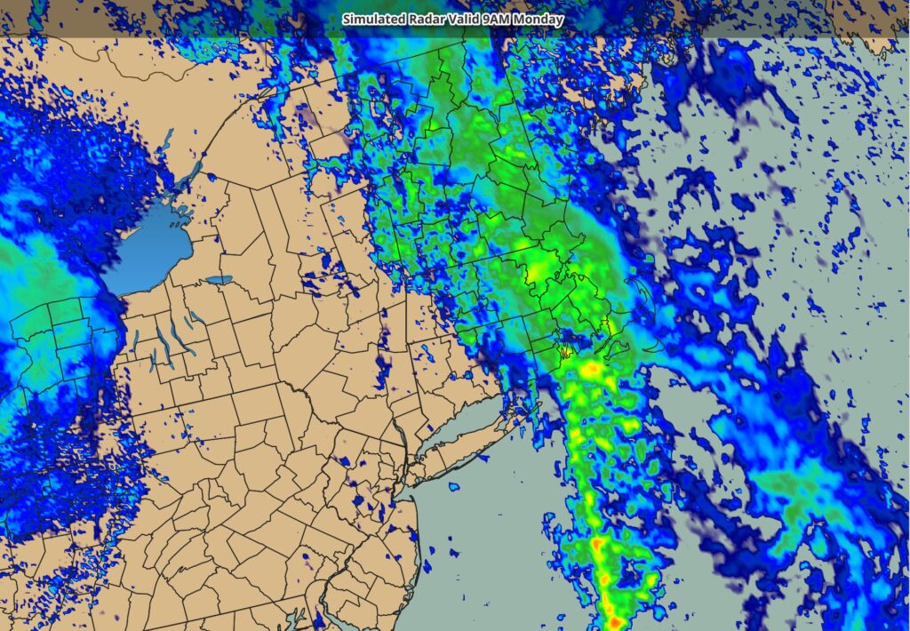 Showers Likely Monday